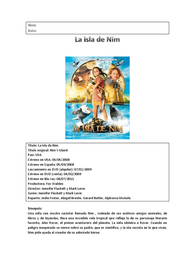 La Isla de Nim | PDF | Ocio