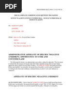Sample Affidavit of Negative Averment | PDF | Mortgage Loan ...