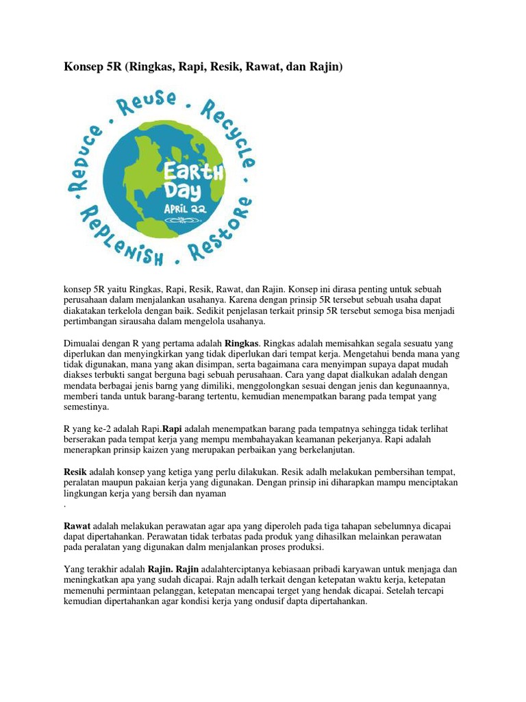 Konsep 5R | PDF | Karier & Perkembangan