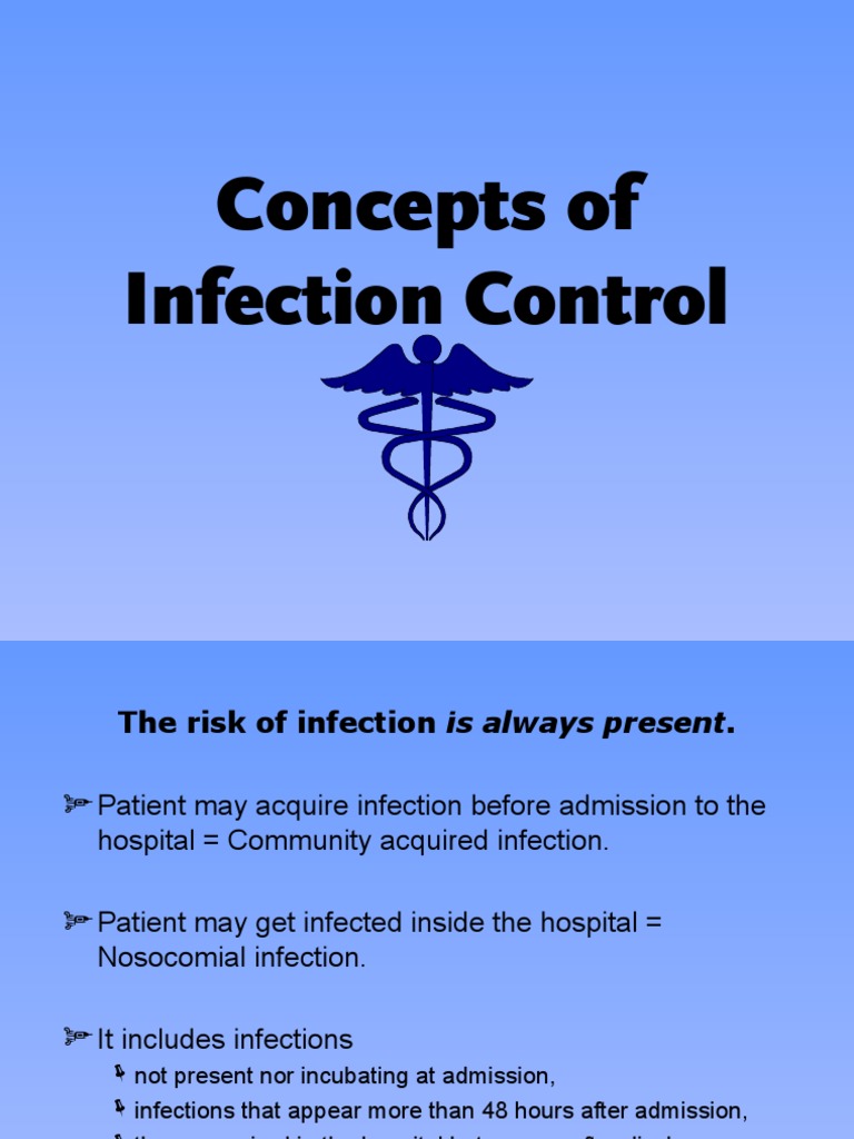 Concepts of Infection Control | PDF | Infection Control | Hospital ...