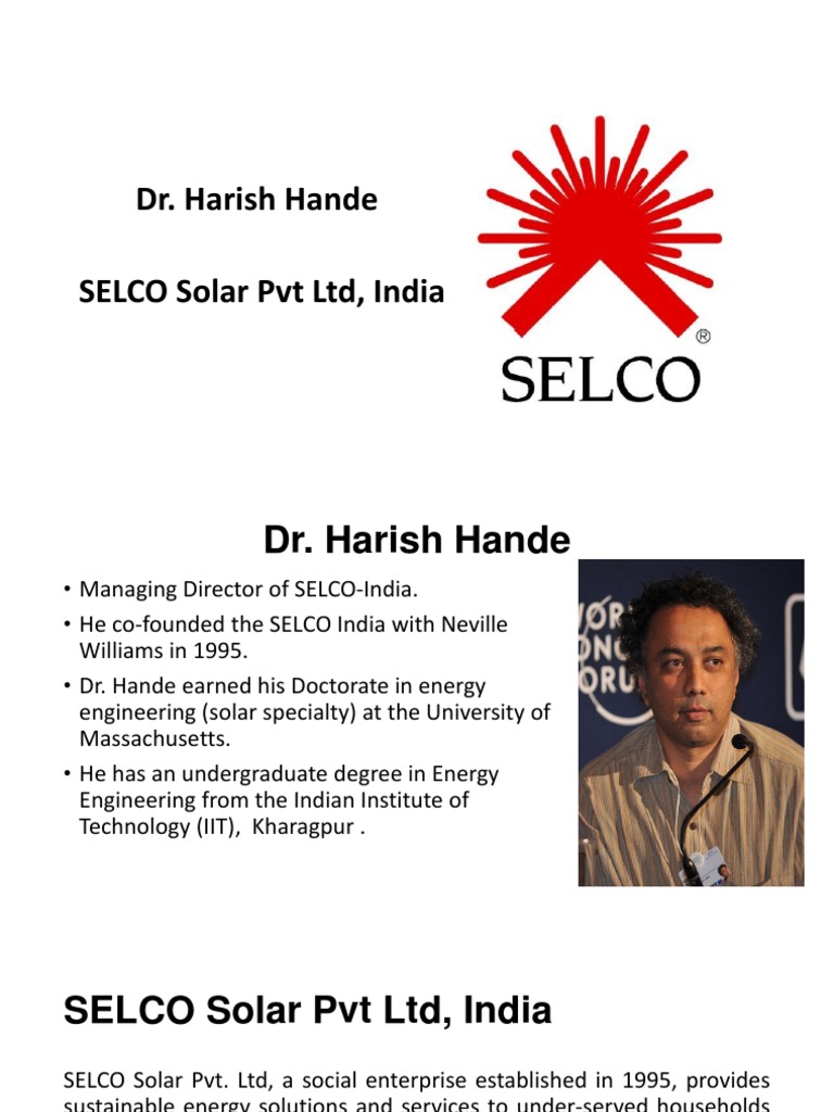 Selco | PDF | Photovoltaics | Solar Energy