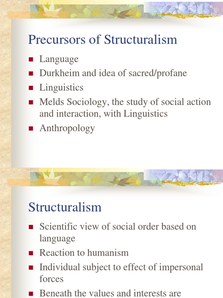 Precursors of Structuralism | PDF | Deconstruction | Linguistics Precursors of Structuralism | PDF | Deconstruction | Linguistics