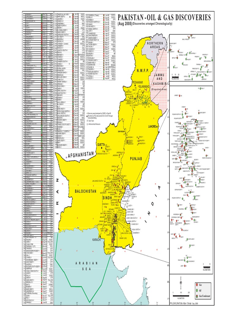 Pakistan Oil Field Discoveries Overview | PDF | Methane | Oils