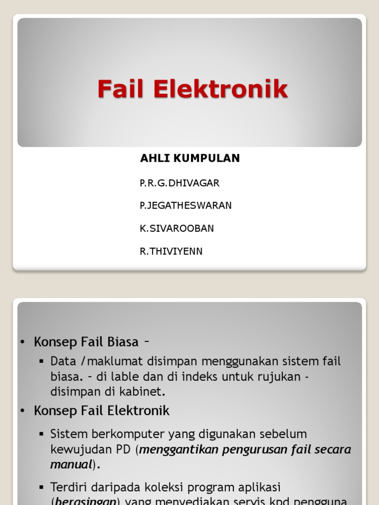 Fail Elektronik | PDF