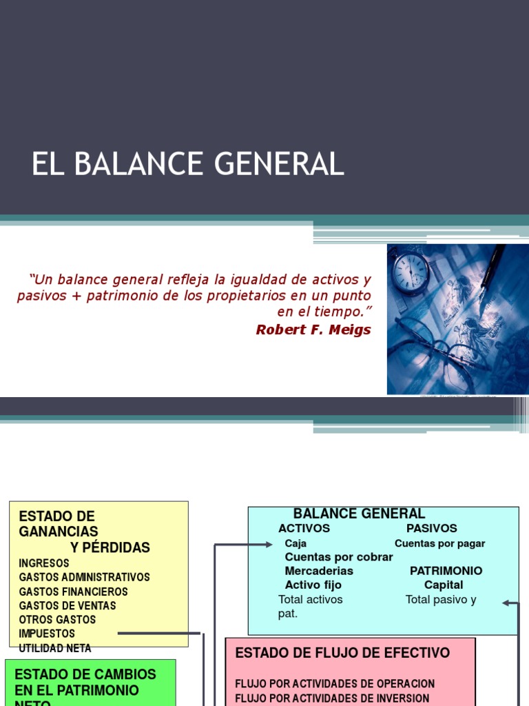 Balance General | PDF | Hoja de balance | Depreciación