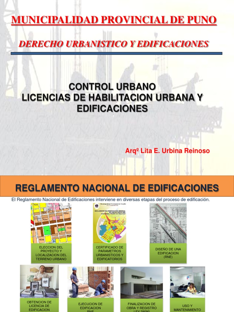 Licencias de Edificacion y Habilitaciones Urbanas | PDF | Arquitecto | Regulación