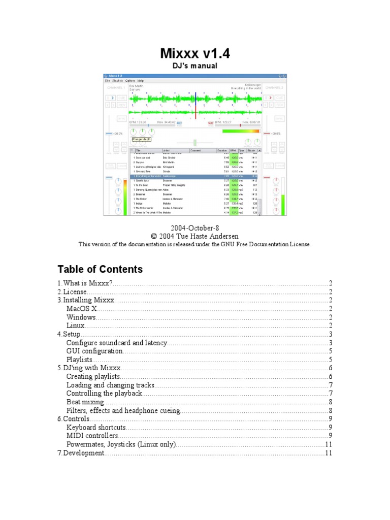 Mixxx Manual | PDF | Computer Engineering | Digital Technology