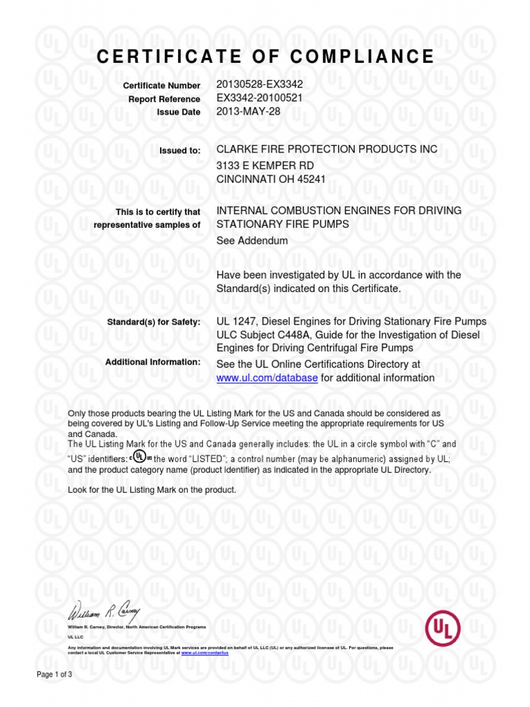 UL Certificate of Compliance DP DQ DR DS DT - Sflb.ashx | Download Free ...