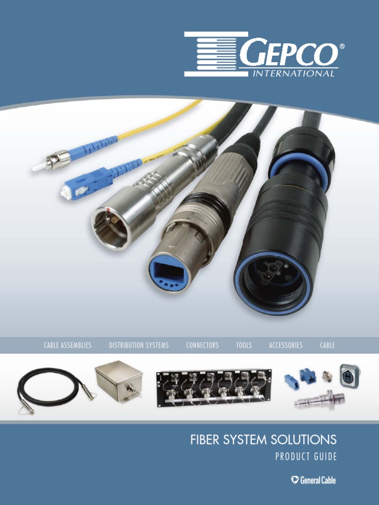 Gepco Fiber Catalog | PDF | Technology & Engineering