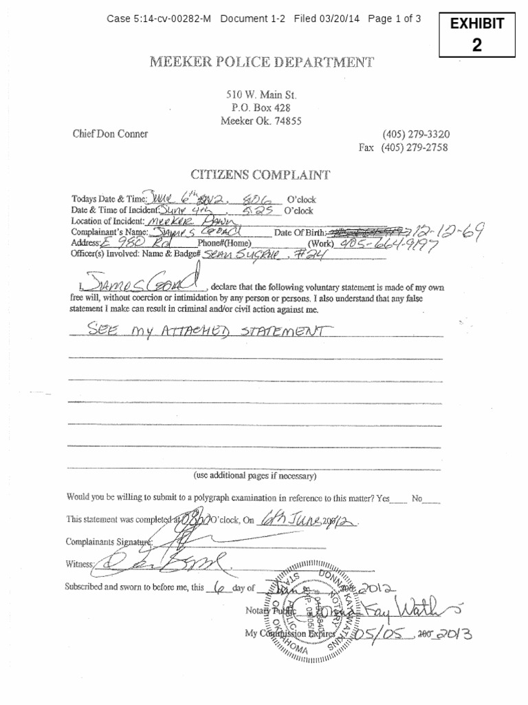 Citizens Complaint | PDF