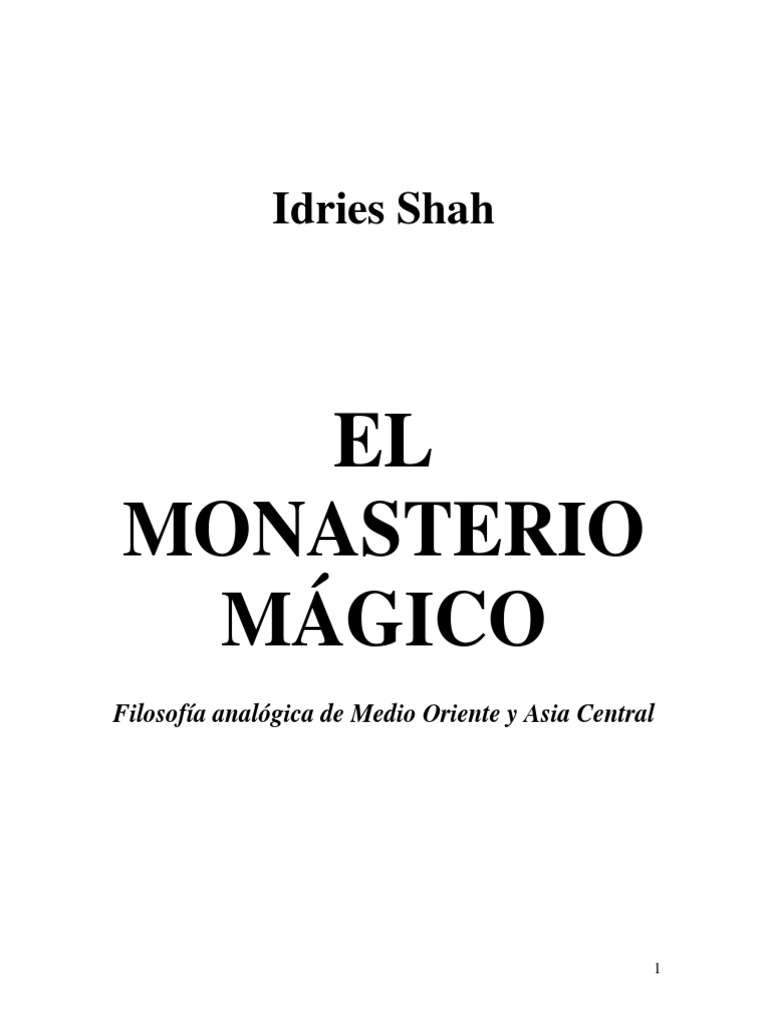 Shah Idries - Monasterio Magico | PDF | Religión y espiritualidad