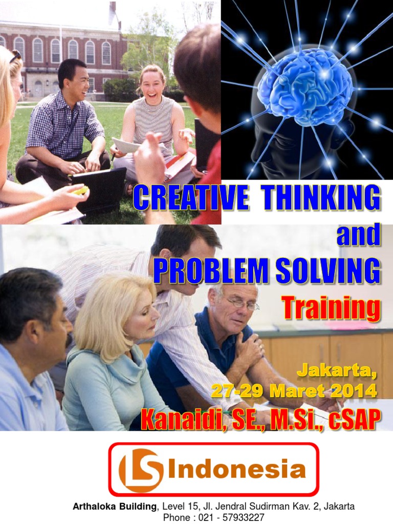 Kanaidi, SE., M.Si., cSAP (Pemateri) Bersama Peserta Pelatihan "CREATIVE THINKING & PROBLEM ...