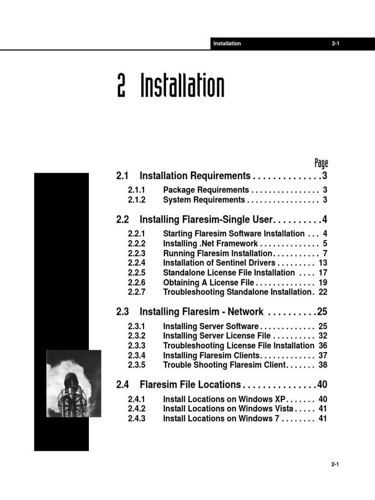 2.1 Installation Requirements - . - . - . - . - . - . - . 3 | PDF | Installation (Computer ...