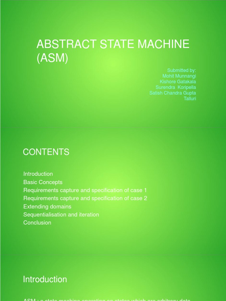 Abstract State Machine Overview | PDF | Formal Verification | Sequence
