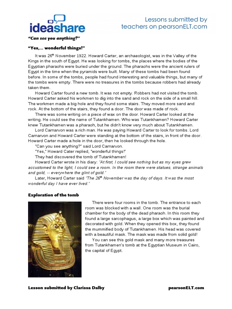 Tutankhamun Worksheet | PDF | Egyptology | Ancient Egyptians