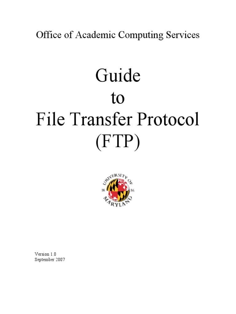 Guide To File Transfer Protocol (FTP) : Office of Academic Computing ...