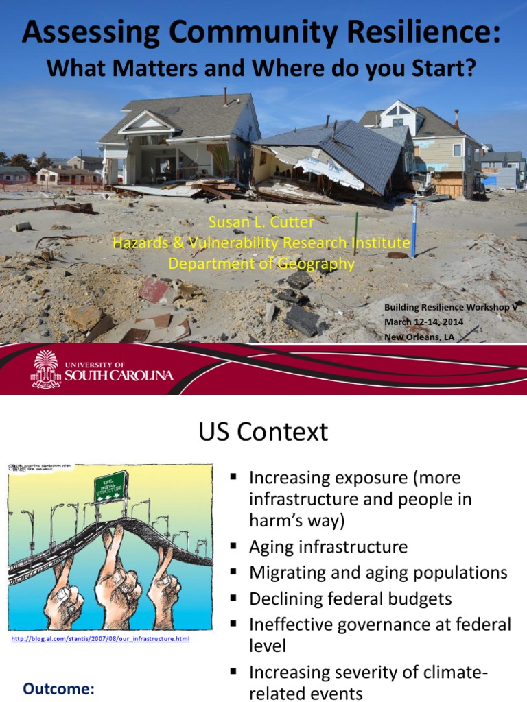 Susan Cutter - BRW V | PDF | Climate Resilience | Disaster Risk Reduction
