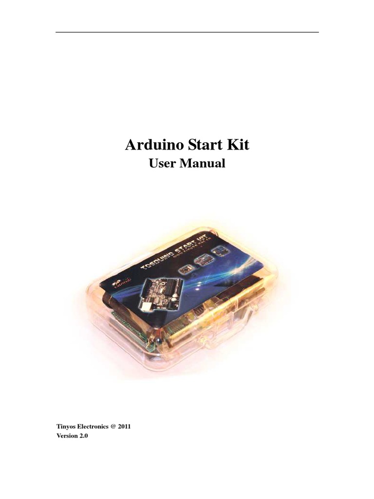 Getting Started With Arduino An Introduction To The Arduino Start Kit User Manual Pdf