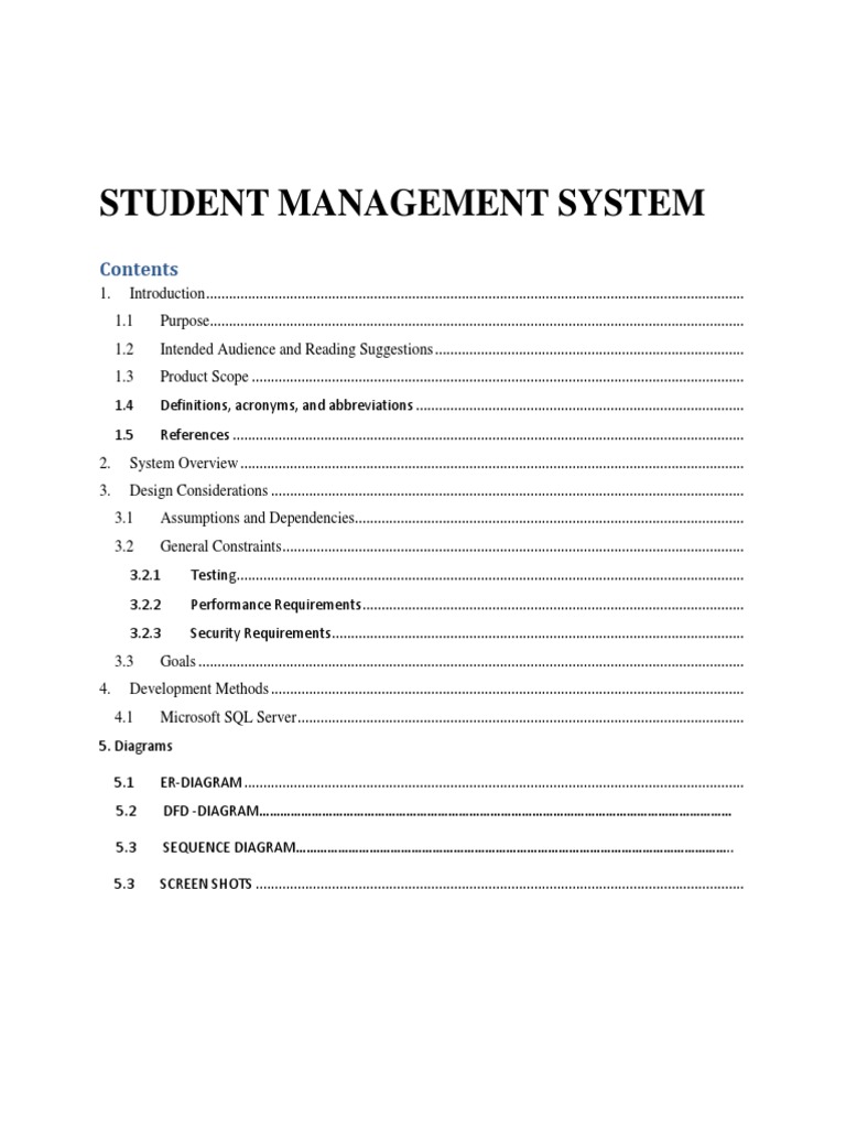 Student Management System | PDF | Databases | Relational Database