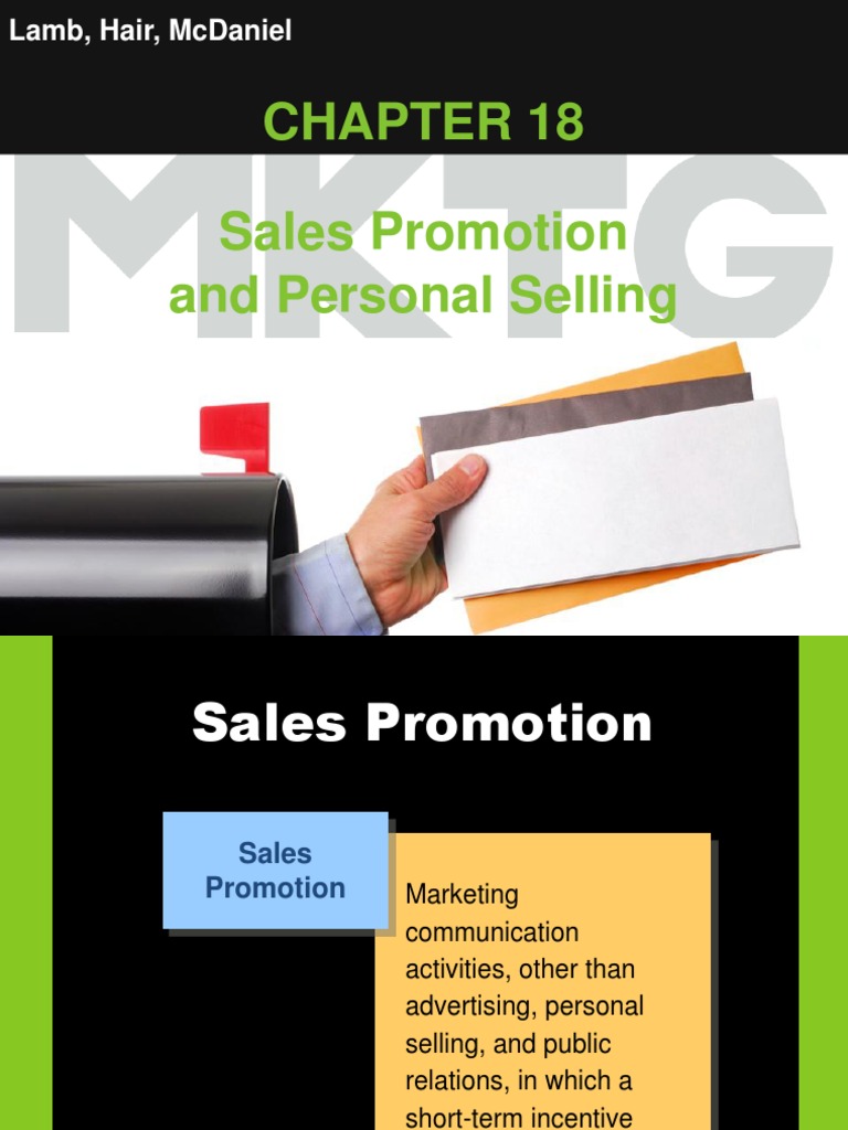 Sales Promotion and Personal Selling | PDF | Promotion (Marketing) | Sales