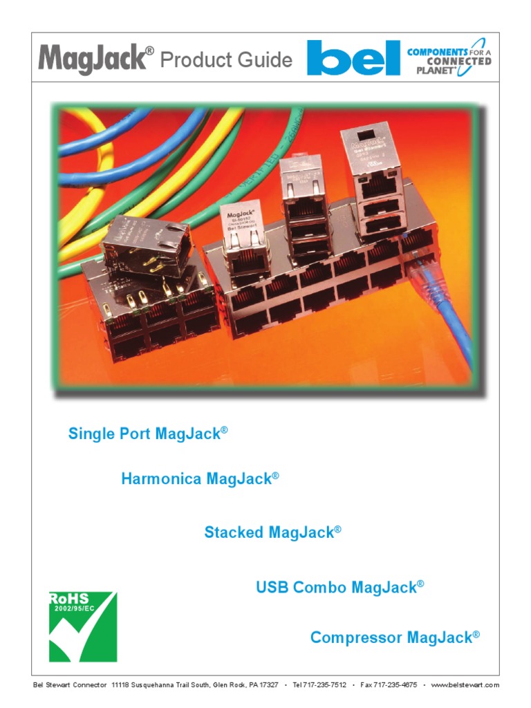 Product Guide: Single Port Magjack | Download Free PDF | Electrical ...