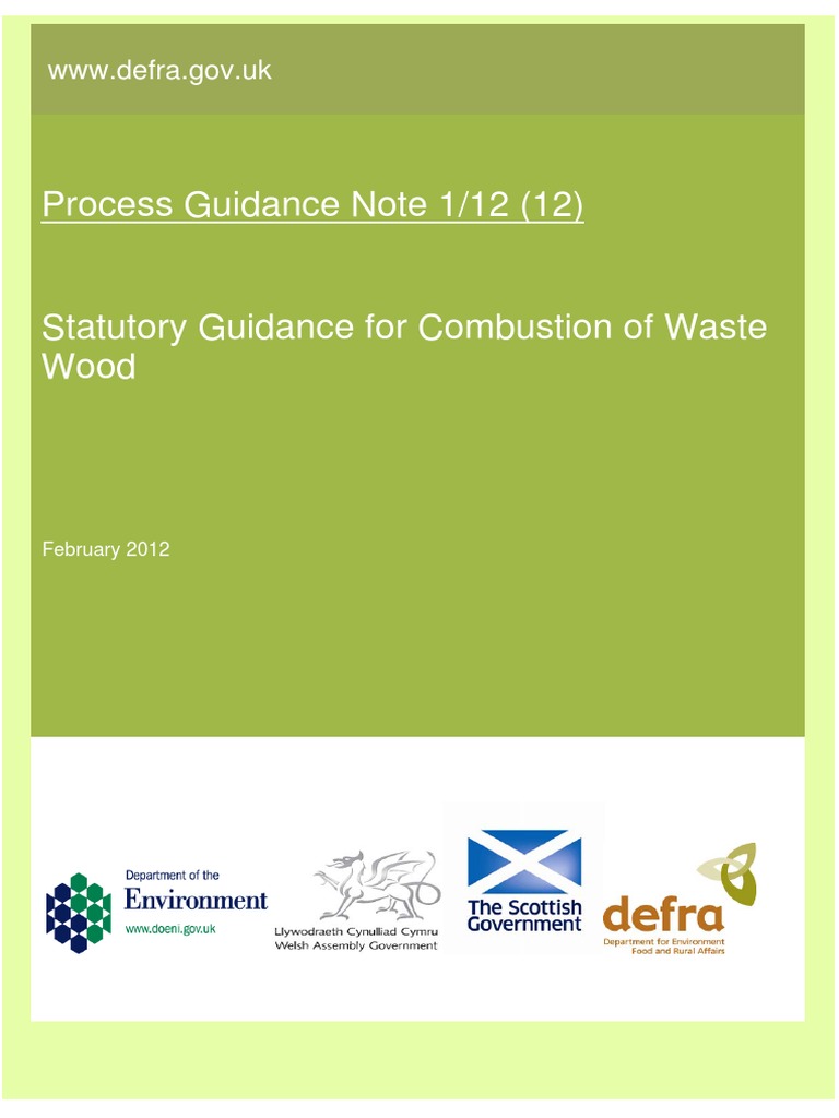 Process Guidance Note 1/12 (12) : WWW - Defra.gov - Uk | PDF ...