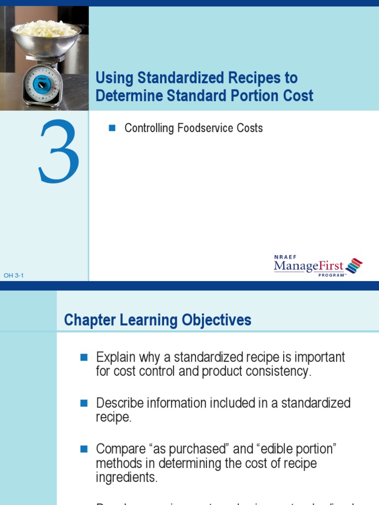 Standard Portion Cost with Recipes | PDF | Pint | Recipe