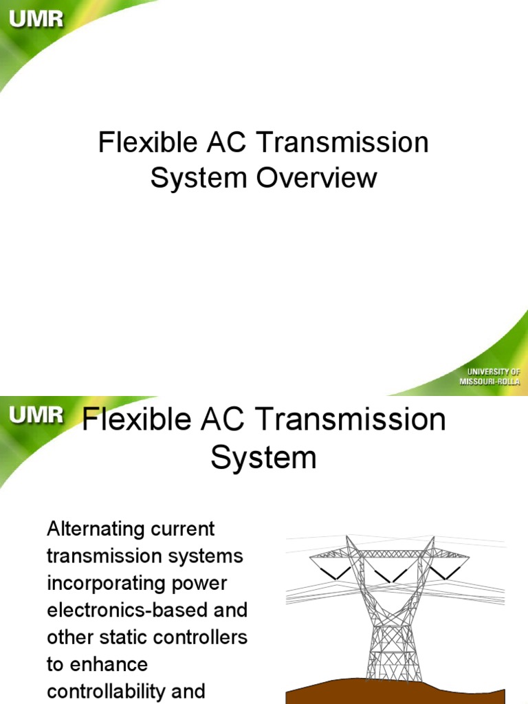 Flexible AC Transmission System Overview | PDF | Electric Power ...
