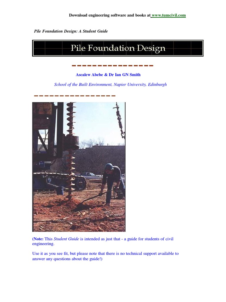 Pile Foundation Design | PDF | Deep Foundation | Geotechnical Engineering