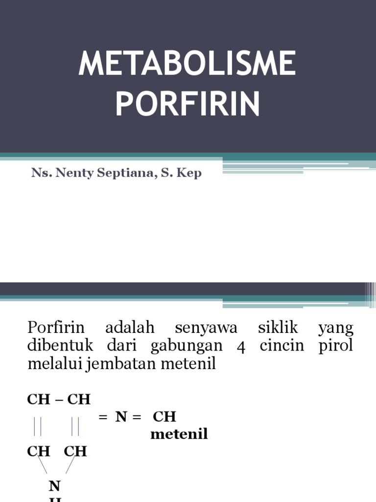 METABOLISME Porfirin | PDF