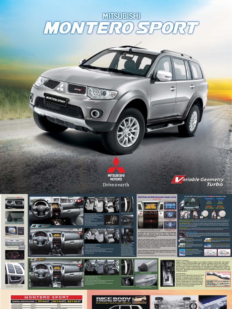 Brochure Montero | PDF | Manual Transmission | Four Wheel Drive