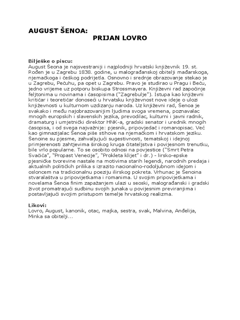 Prijan Lovro 1 | PDF