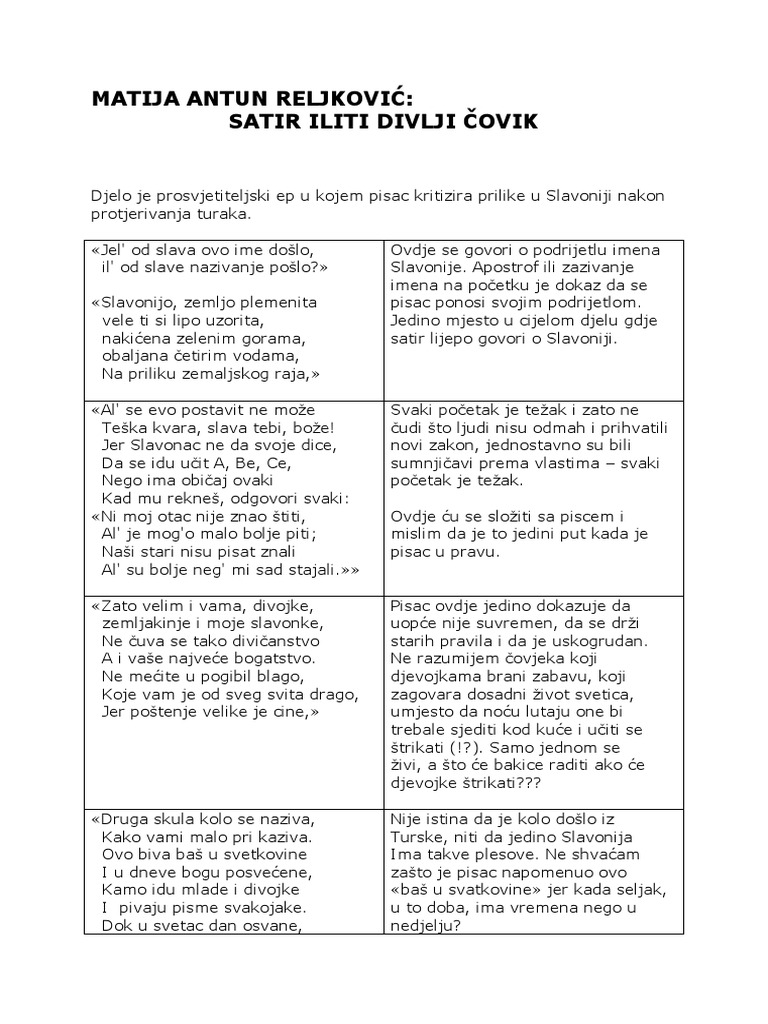 Satir Iliti Divlji Covik 2 | PDF
