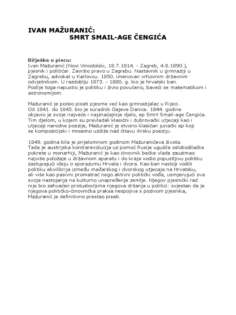 SMRT Smail-Age Cengica 2 | PDF