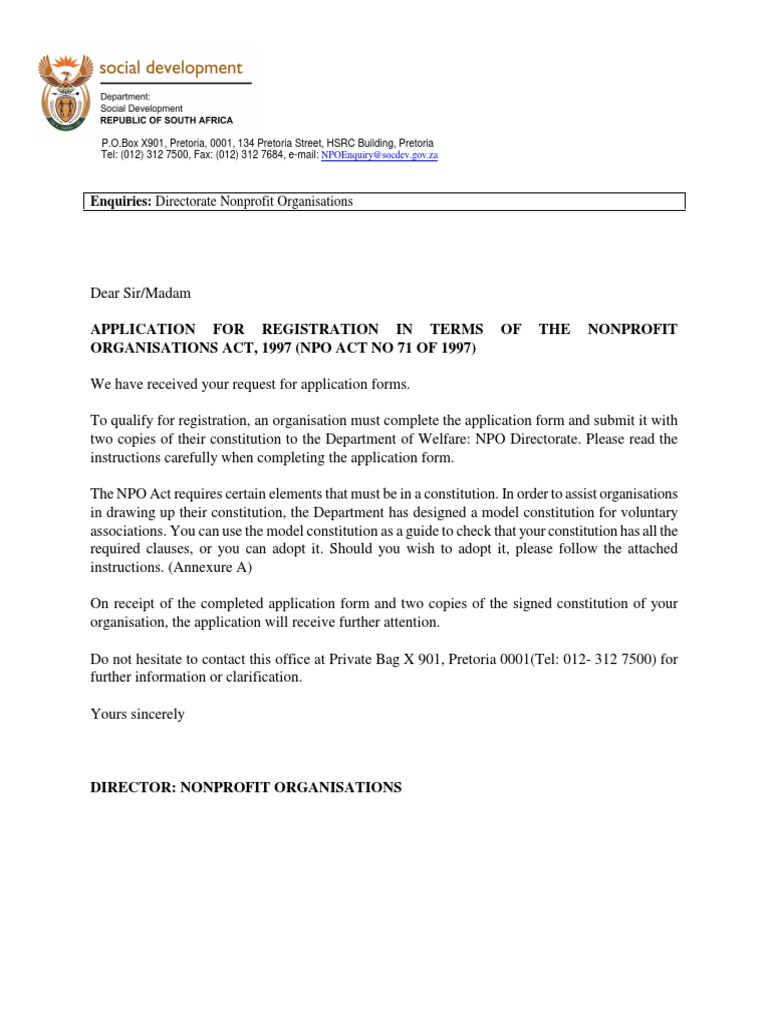 Model Constitution | Committee | Nonprofit Organization