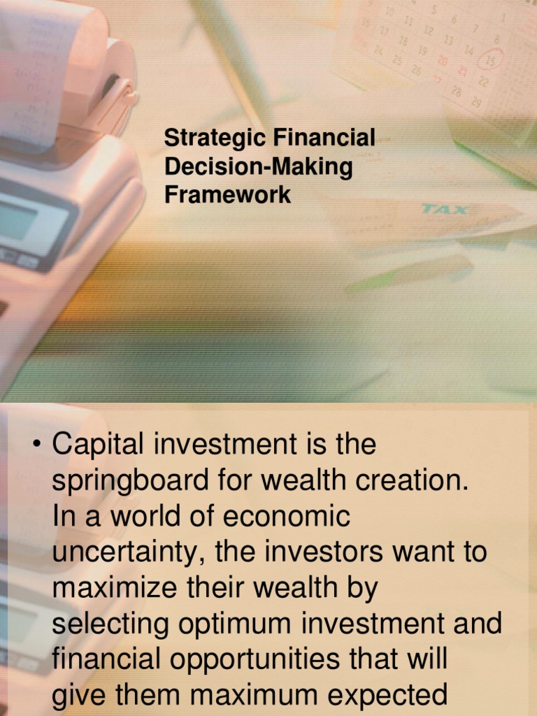Strategic Financial Decision-Making Framework | PDF | Strategic ...