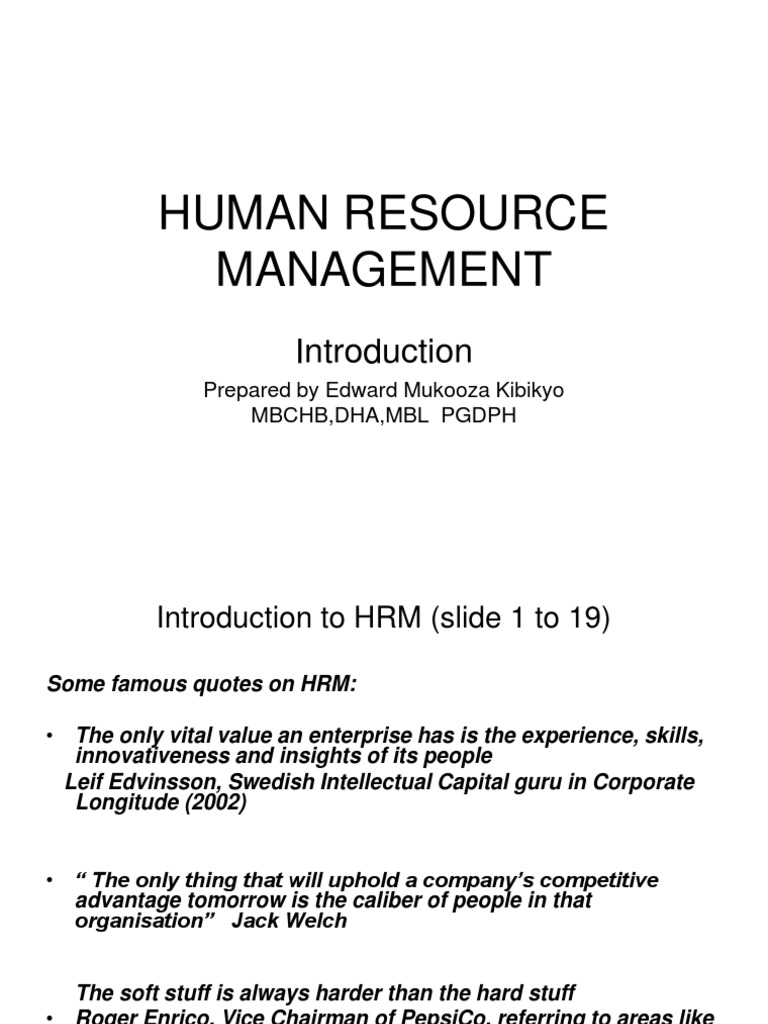 Human Resource Management Notes 2 | Download Free PDF | Human Resource ...