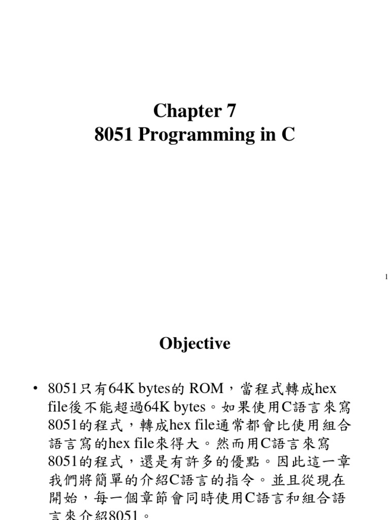 8051 CH7 Progrmg in C | PDF | Binary Coded Decimal | C (Programming Language)