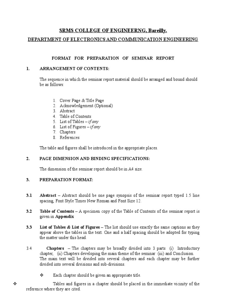 Srms College of Engineerng, Bareilly.: Department of Electronics and Communication Engineering ...