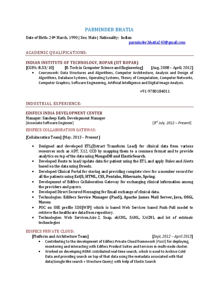 Parminder Bhatia | Download Free PDF | Apache Hadoop | Big Data