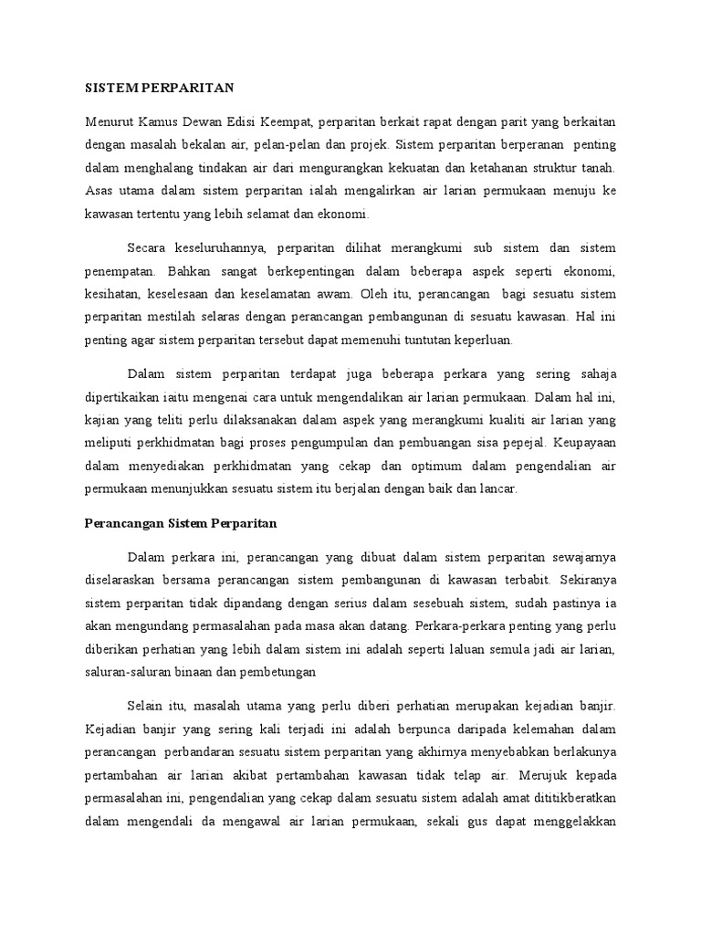 Sistem Perparitan | PDF