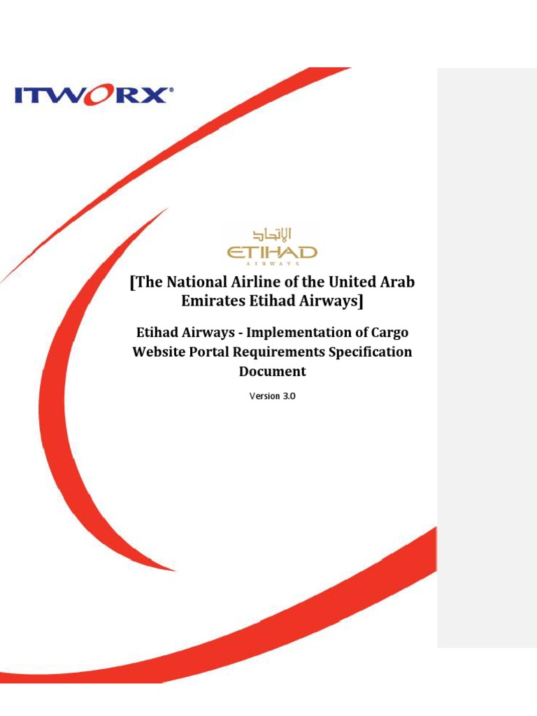 Etihad Portal Phase1 Srs v5.4 RF Final | PDF | Share Point | Hyperlink