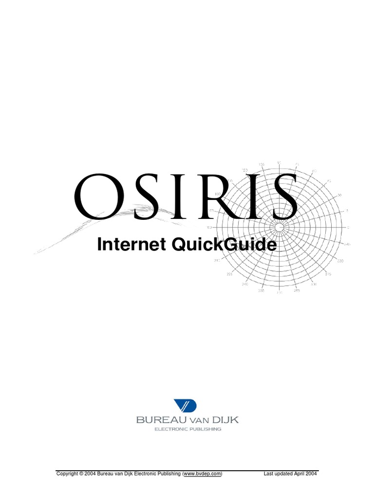 Osiris Guide | PDF | Internet | Databases