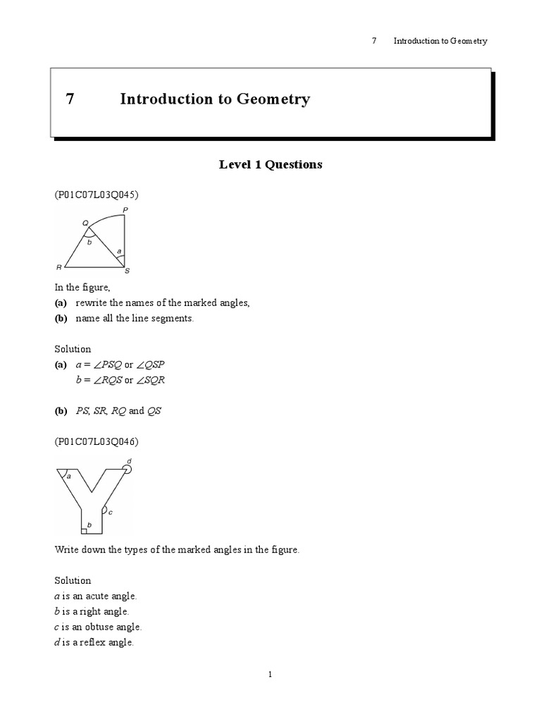 Geometry Basics for Students | PDF | Geometric Objects | Triangle