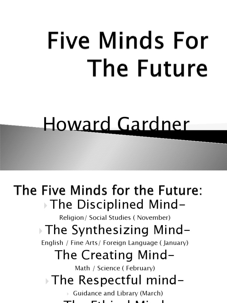 Five Minds For The Future Gardner Revised | PDF | Mind | Science