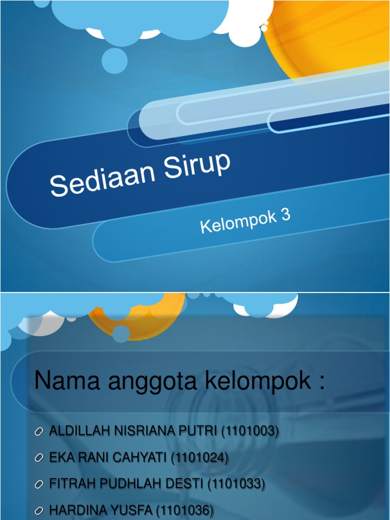Sediaan Sirup | PDF