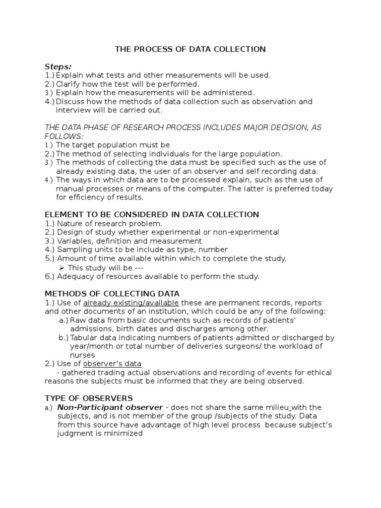Data Collection Methods Guide | PDF | Level Of Measurement | Questionnaire
