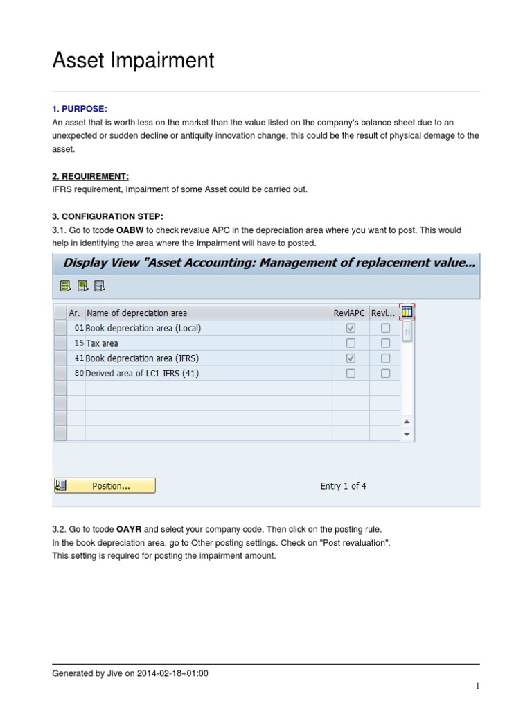 Asset Impairment | PDF | Depreciation | Accounting