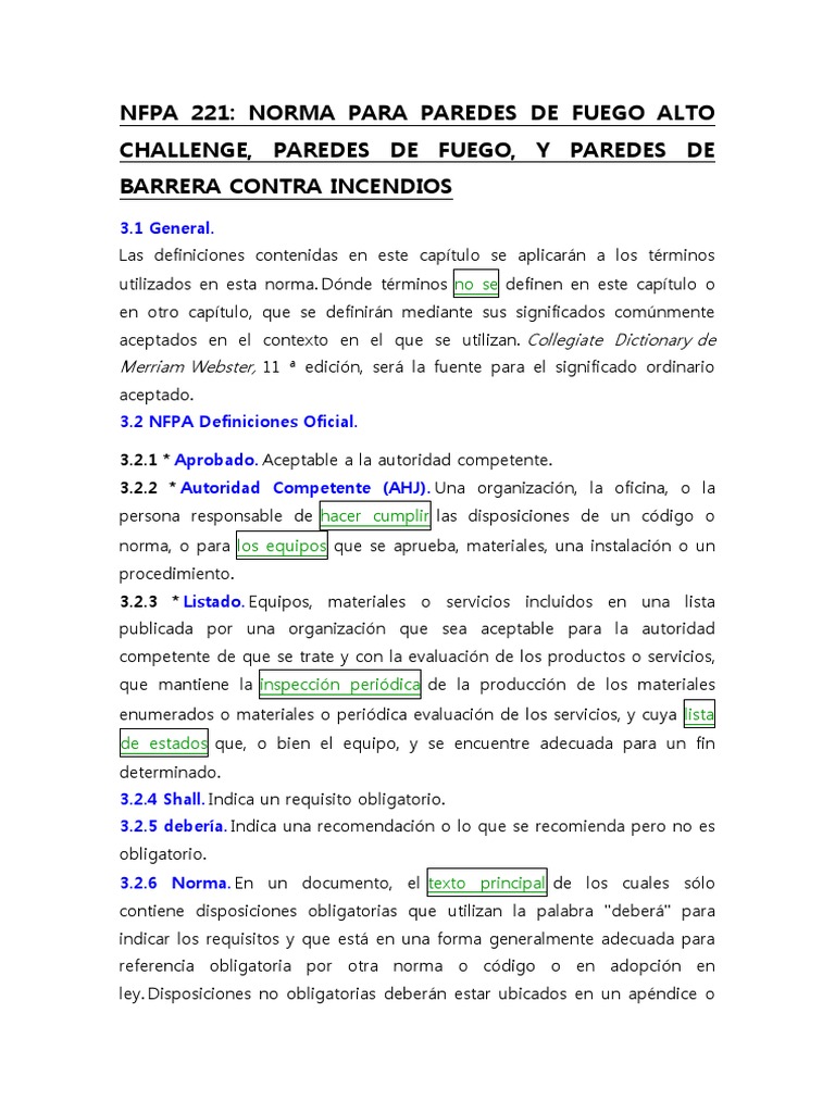 NFPA 221 2012 Subtitulado | PDF | Tubería (transporte de fluidos ...