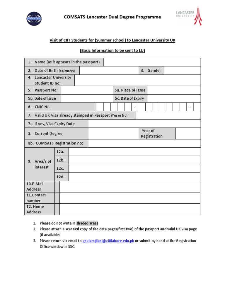 Basic Information Form | PDF